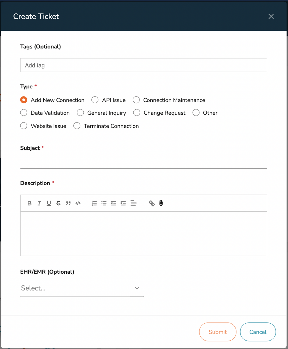 Creating Tickets in the Datavant Site Connect App – Healthjump Support
